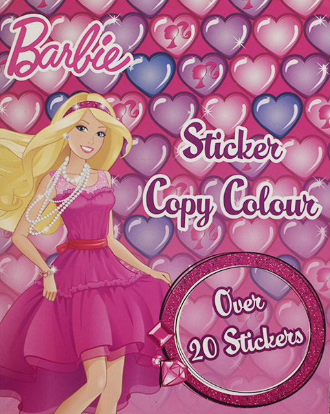 Barbie Sticker Copy Colour (Barbie Copy Colouring Series) : প্যারাগন ...
