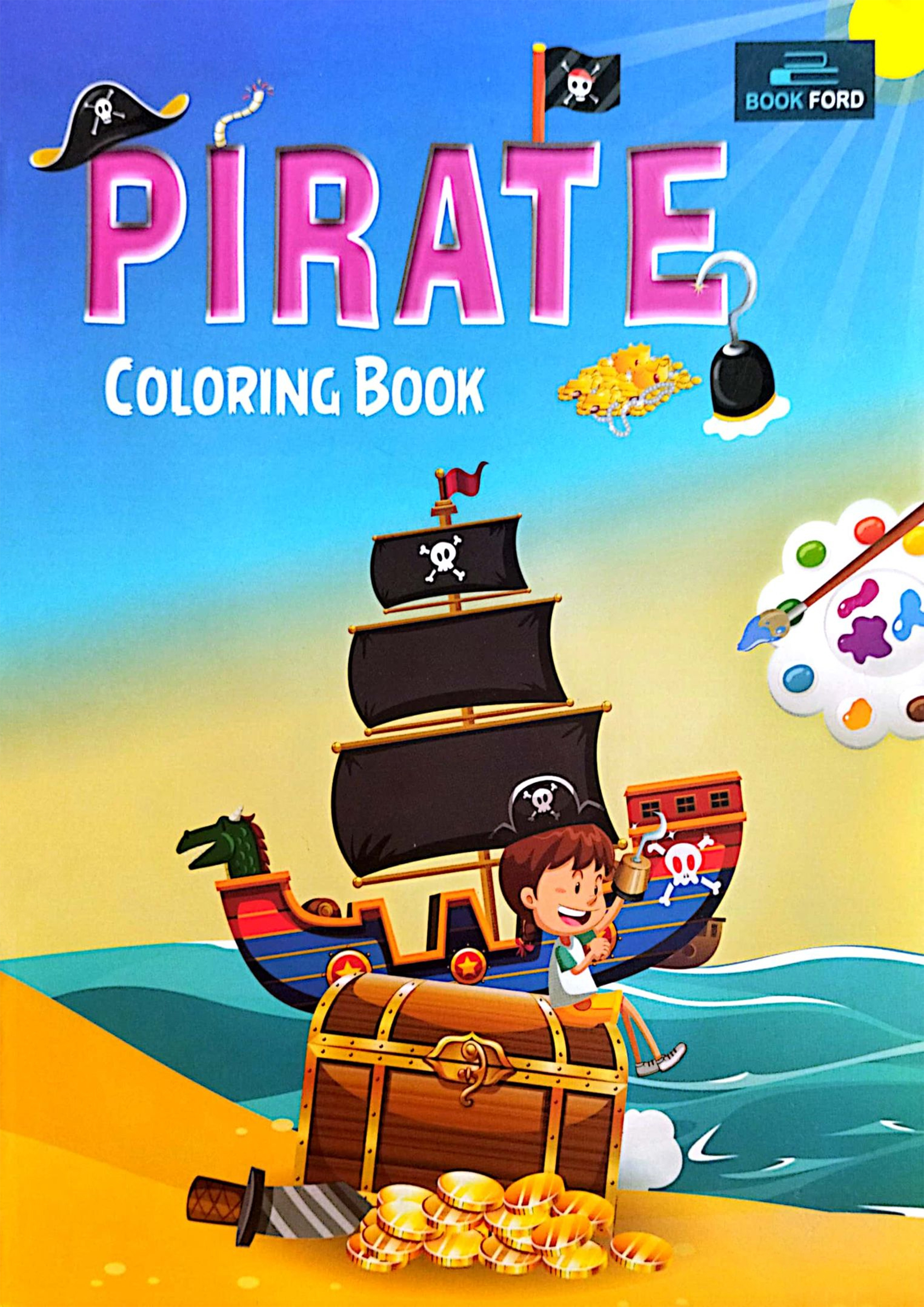 Pirate Coloring Book : বুকফোর্ড পাবলিকেশন্স (সম্পাদক) - Pirate Coloring ...