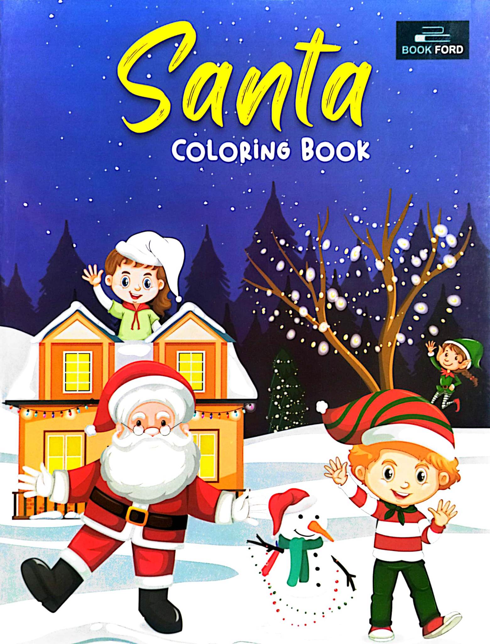 Santa Coloring Book : বুকফোর্ড পাবলিকেশন্স (সম্পাদক) - Santa Coloring ...