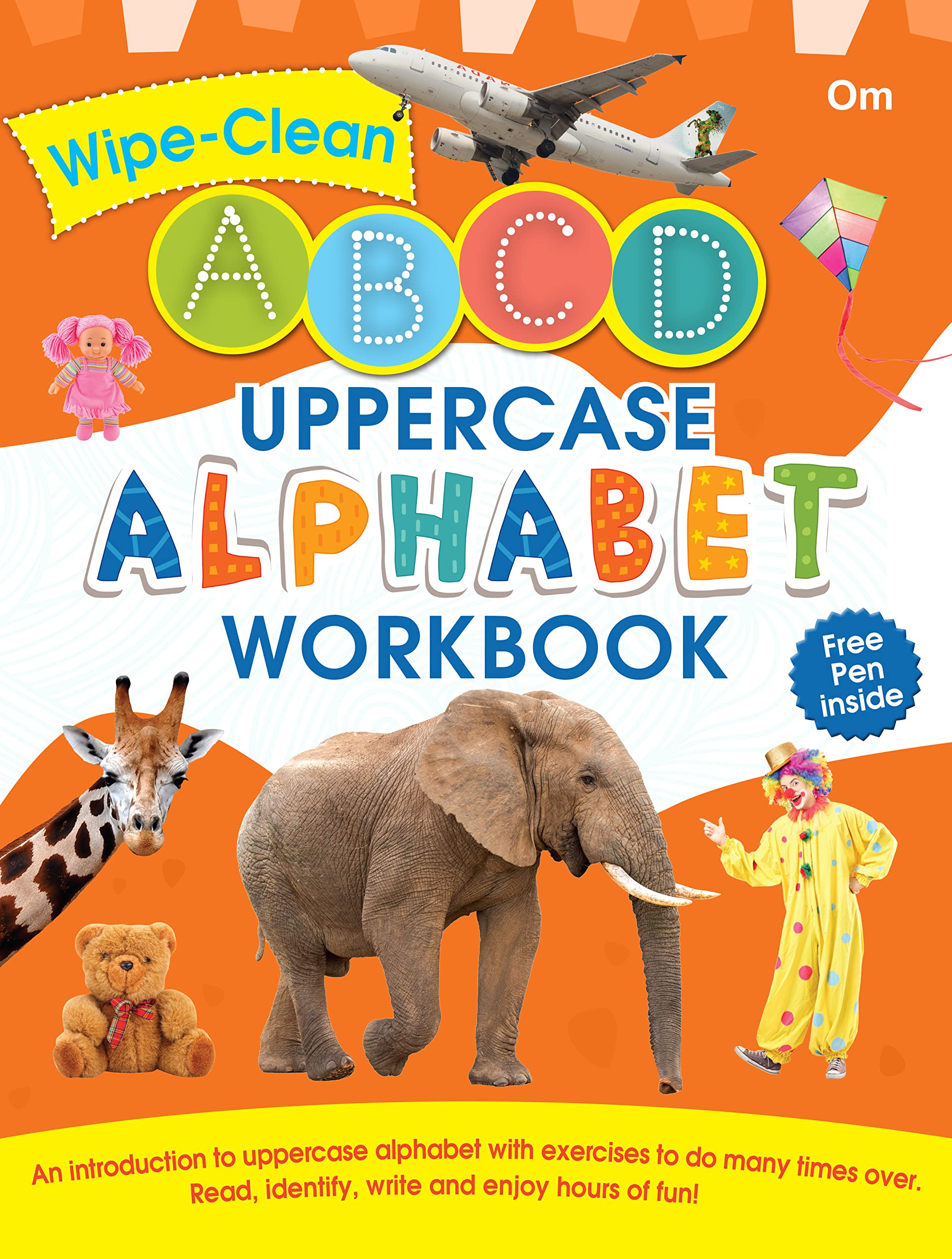 Wipe Clean : ABCD Uppercase Alphabet Workbook : ওম বুকস (সম্পাদক ...