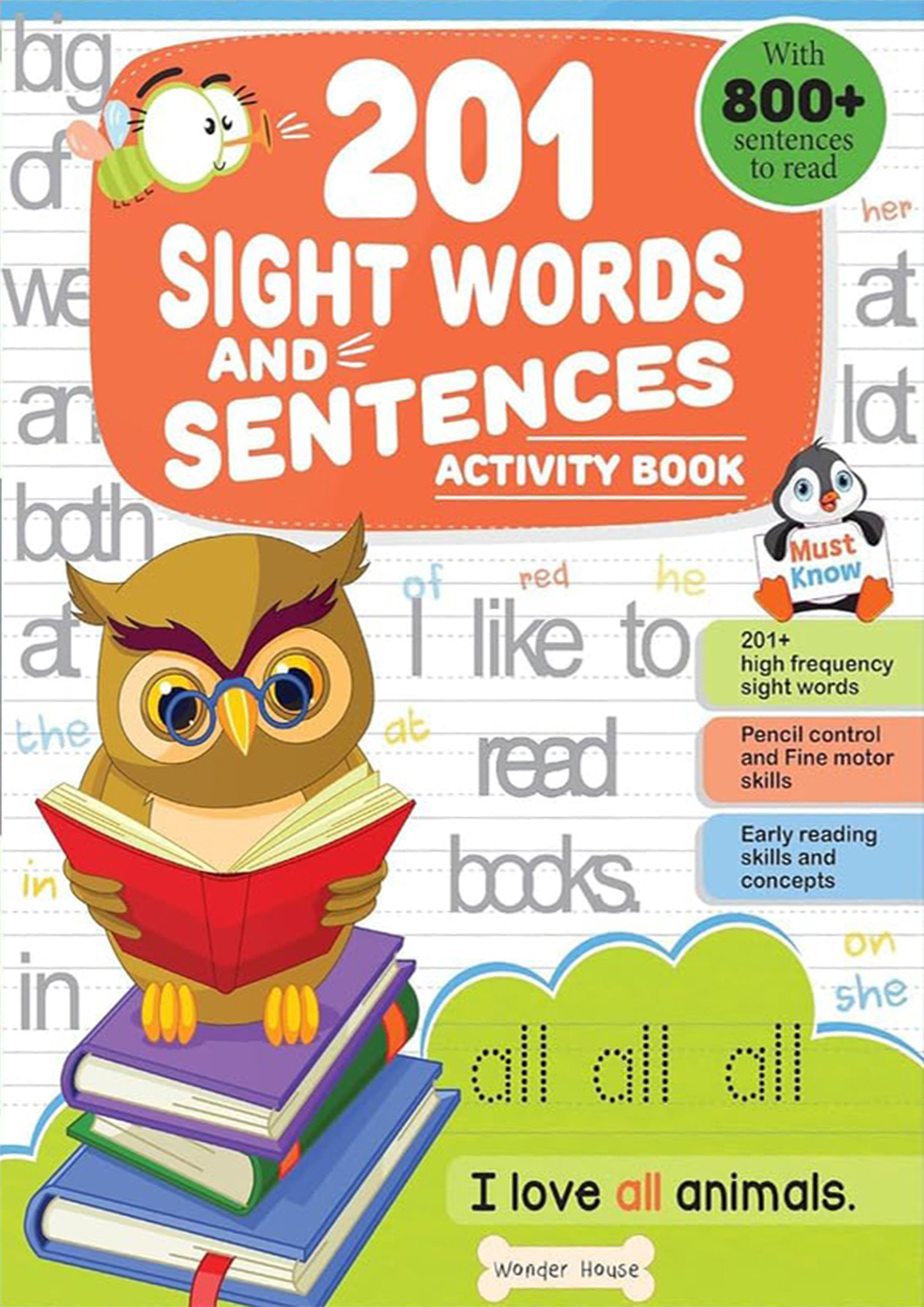 201 Sight Words And Sentences Activity Book : ওয়ান্ডার হাউস বুকস ...