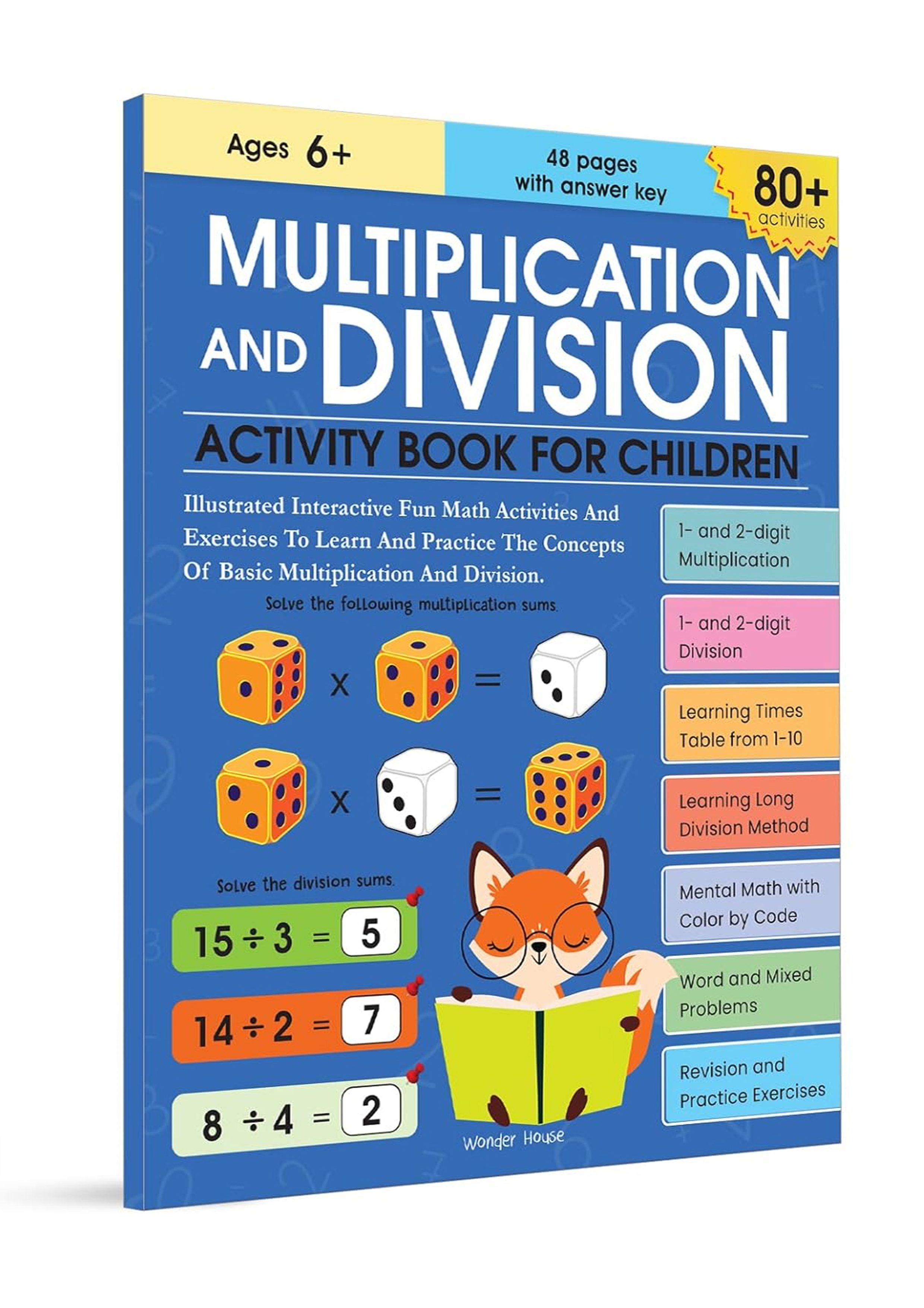 Multiplication and Division Activity Book For Children : ওয়ান্ডার হাউস ...