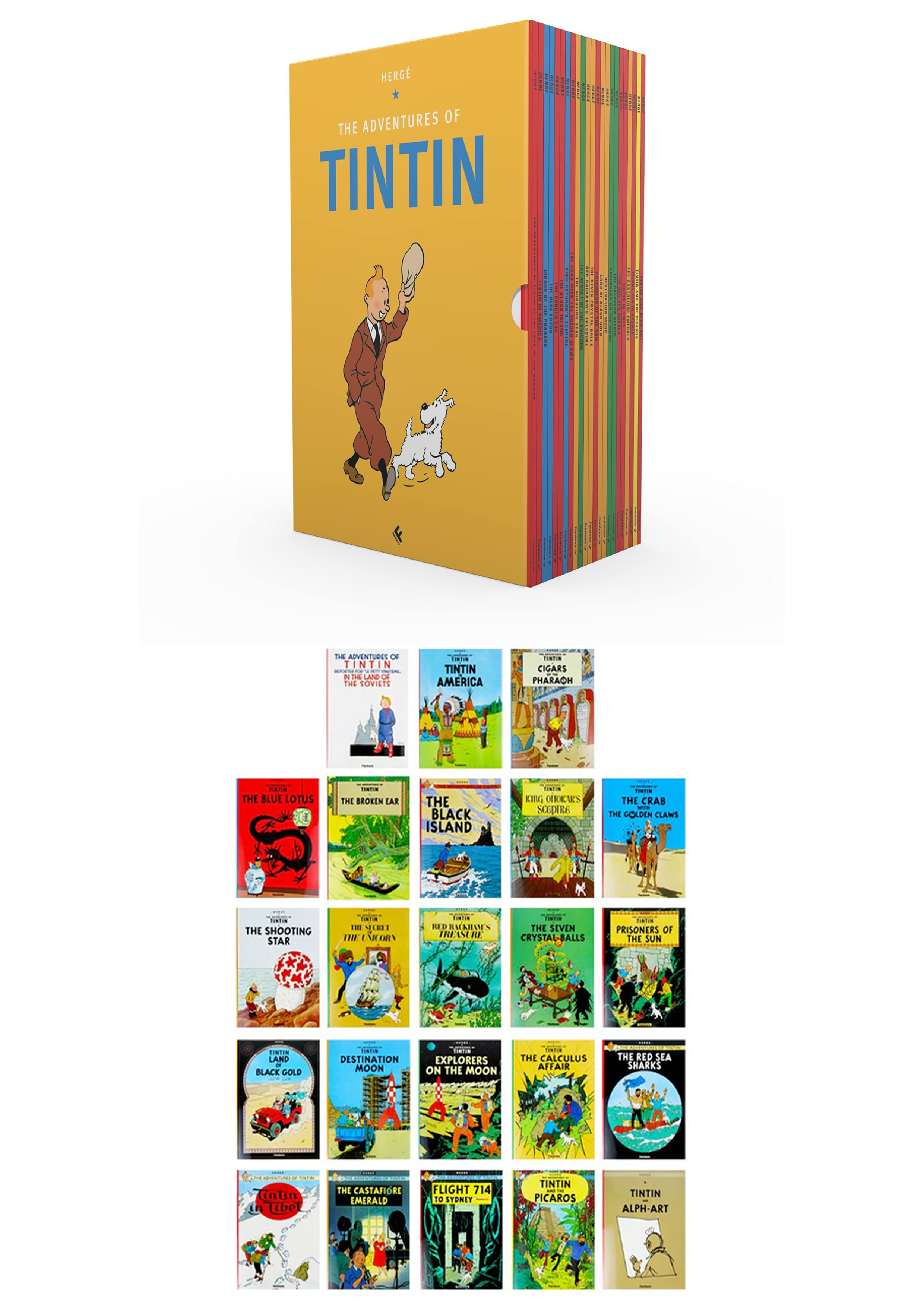 TINTIN Boxed Set 23 Titles : অ্যার্জে - TINTIN Boxed Set 23 Titles : Herge