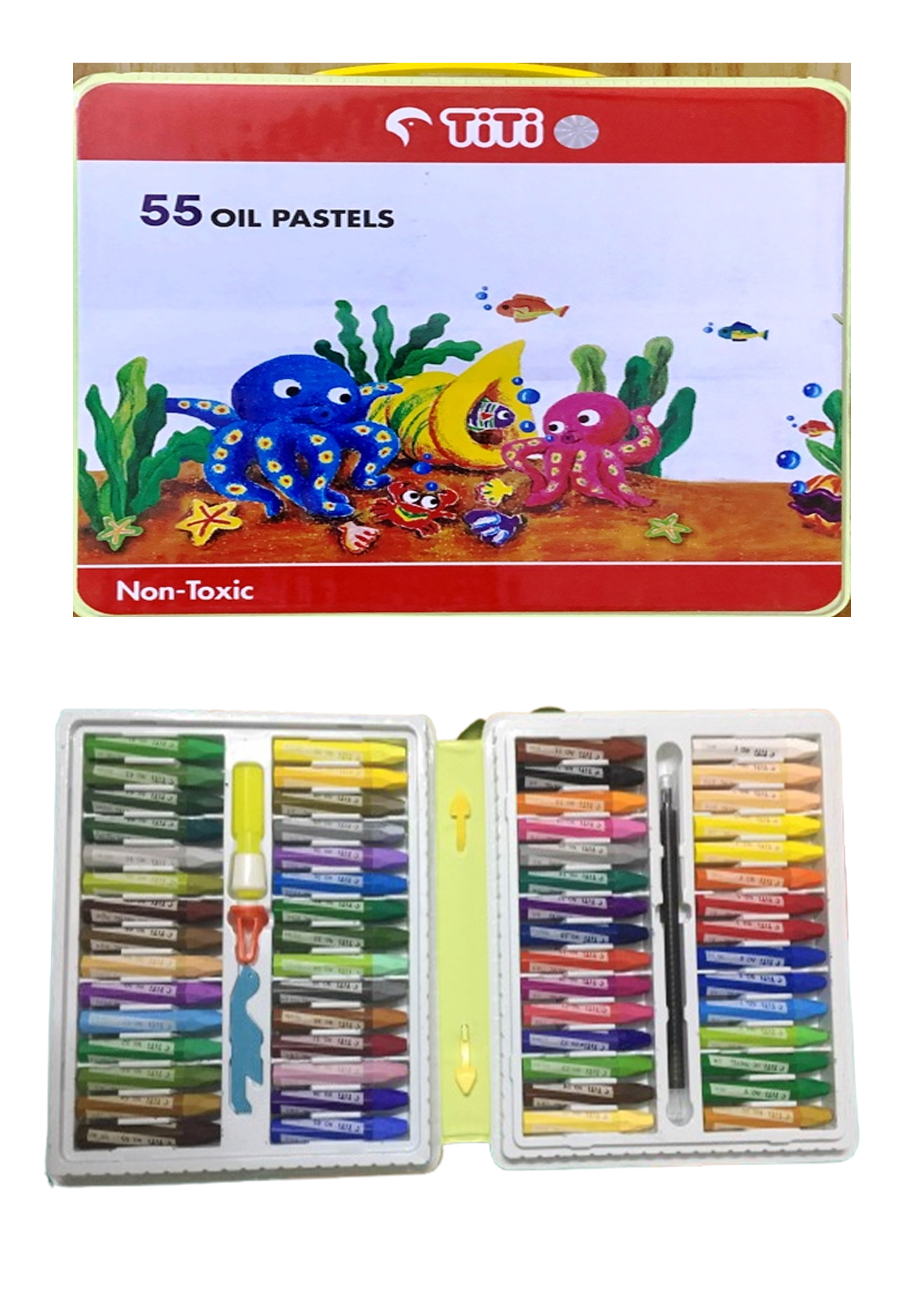 TiTi Oil Pastel 55 Colours (TI-P-55VL) - undefined